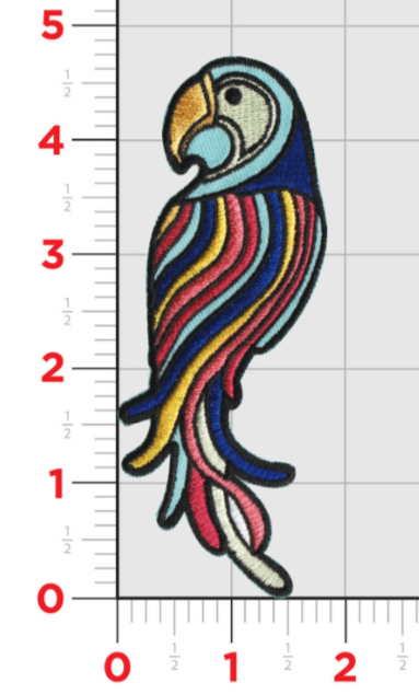 Parrot Patch Iron On Hatladybling